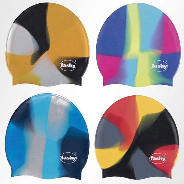 Fashy Multi Colour Silicone Swim Cap – Ashabi Sports